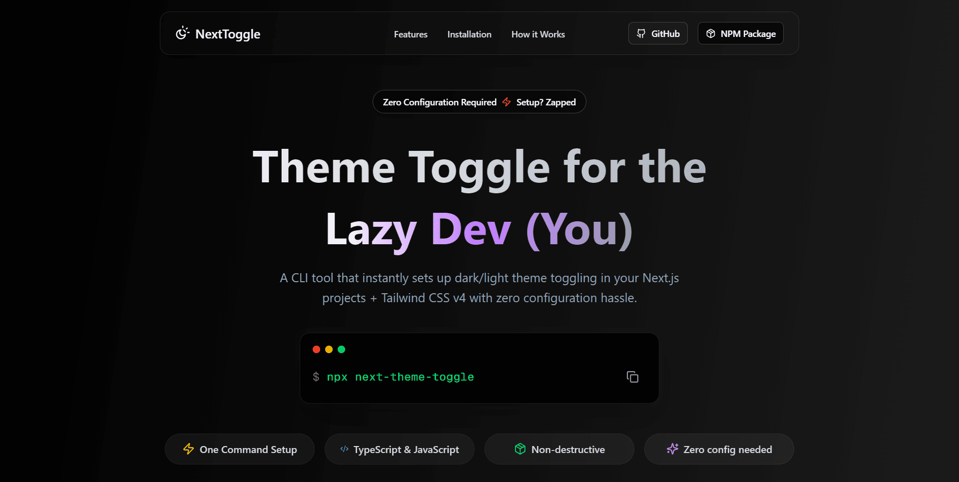 Next Theme Toggle – Add Dark/Light Mode to Next.js in Seconds